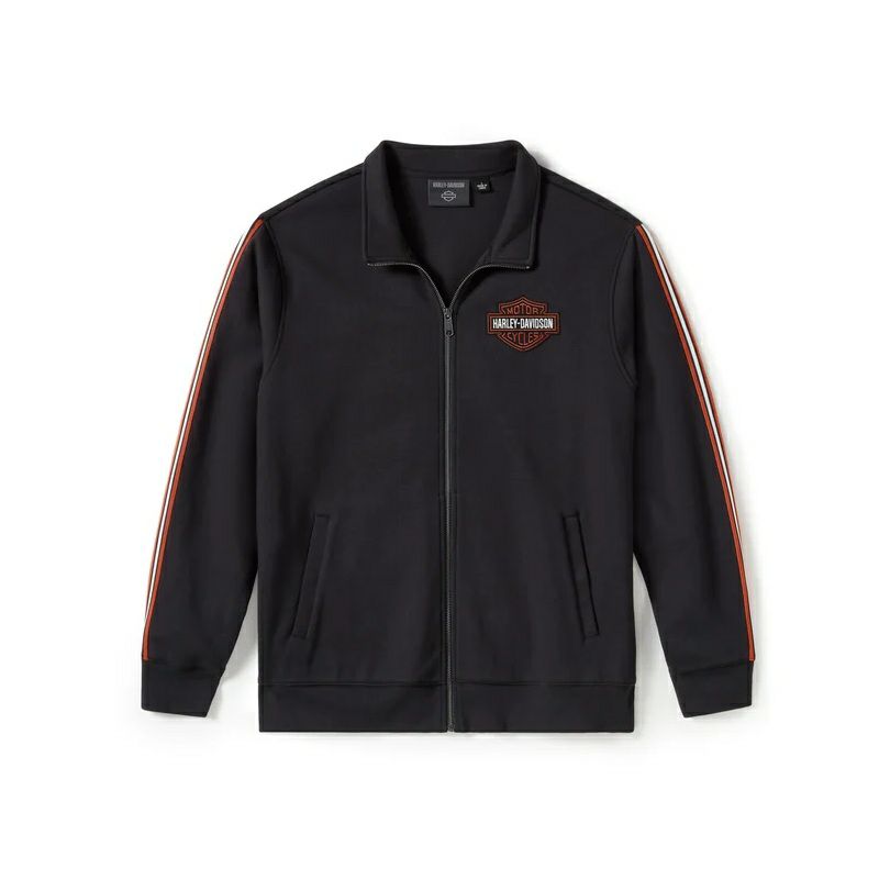 HARLEY-DAVIDSON 純正（ハーレーダビッドソン）メンズ エッセンシャルフリースジップフロントトラックジャケット_96364 ...