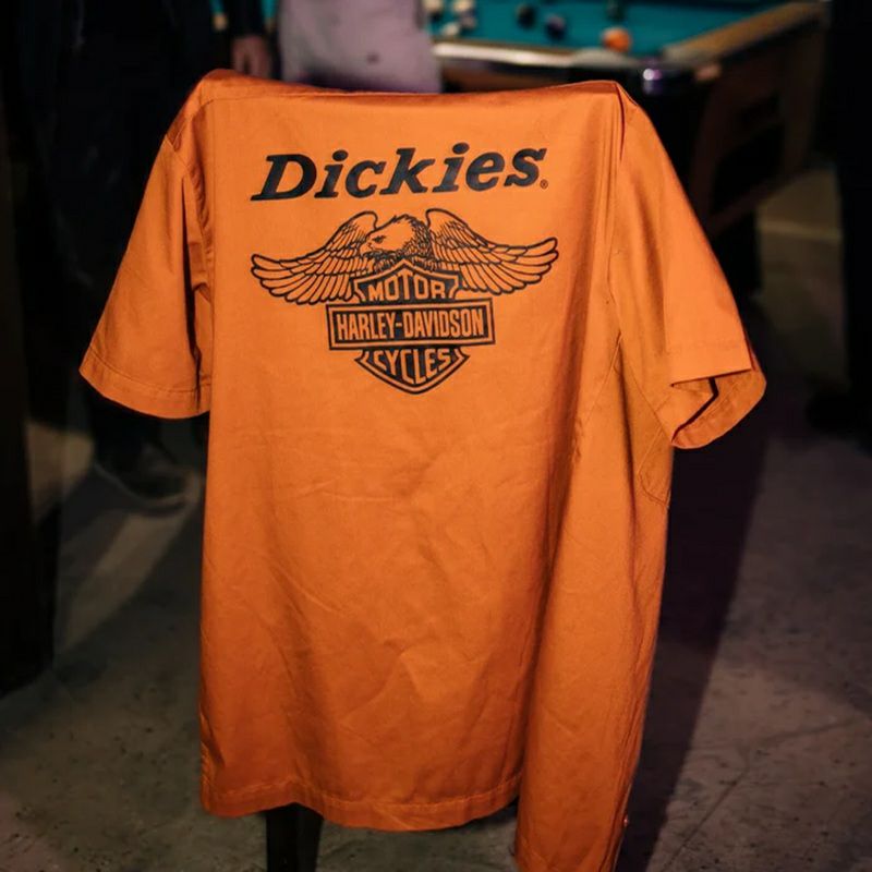 HARLEY-DAVIDSON 純正（ハーレーダビッドソン）メンズ Dickies x H-D イーグル ショートスリーブ ワークシャツ ...